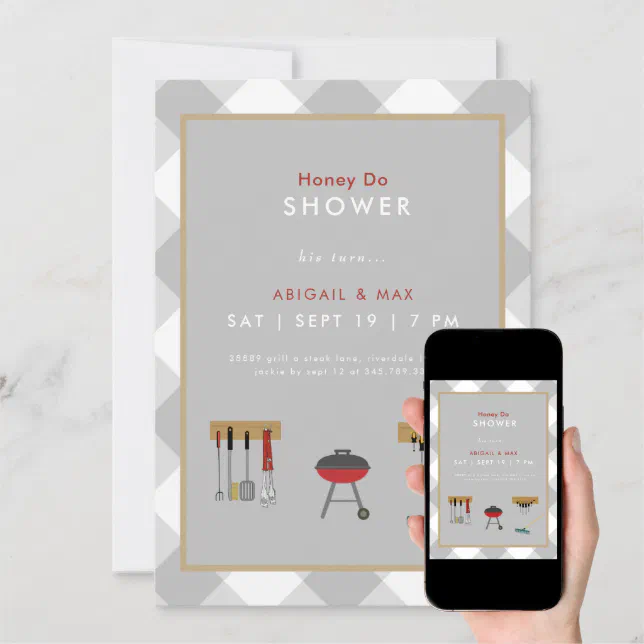 Honey Do Couples Wedding Shower III Invitation | Zazzle