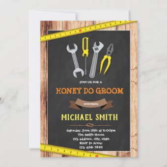 Honey do groom shower invitation | Zazzle