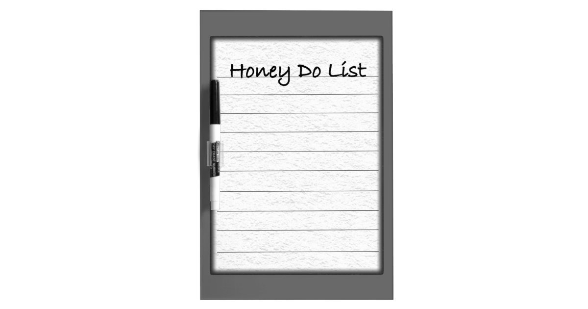 Honey Do List Dry Erase Board w Pen | Zazzle