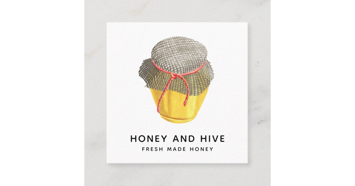 Honey Farm / Homemade Honey Business Card | Zazzle