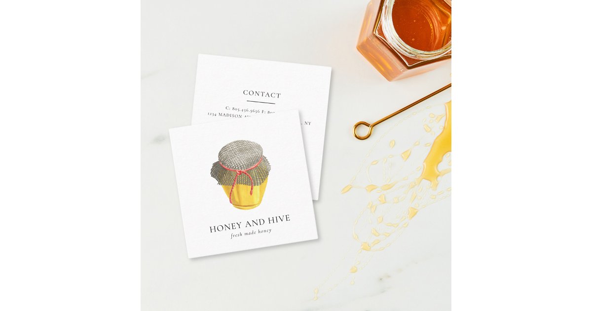 Honey Farm / Homemade Honey Business Card | Zazzle