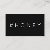 #HONEY hashtag loyalty punch card | Zazzle