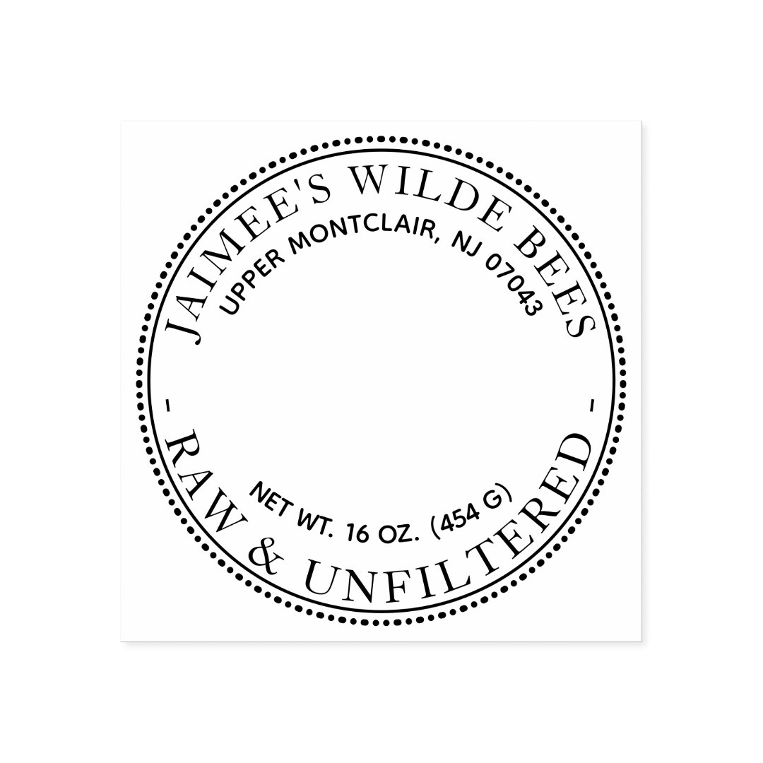 Honey Heraldic Bee Stamp | Zazzle