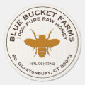 Honey Jar Label Bee Honeycomb Sign | Zazzle