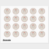 Honey Label Metallic Rose Gold Border Wildflowers | Zazzle