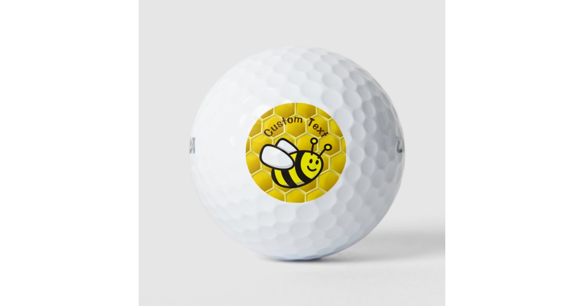 Honeybee Cartoon Golf Balls | Zazzle.com