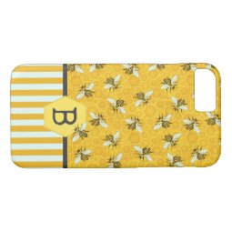 Honeybee Honeycomb Bumble Bee Monogram Pattern Case-Mate iPhone Case ...