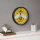 Honeybee Honeycomb French Bee Bumblebee Custom Clock | Zazzle