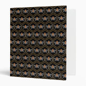 Honeycomb And Bees 3 Ring Binder | Zazzle