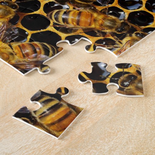 Honeycomb and Bees Jigsaw Puzzle | Zazzle