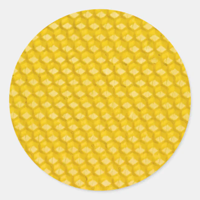 Honeycomb Background Gifts Classic Round Sticker | Zazzle