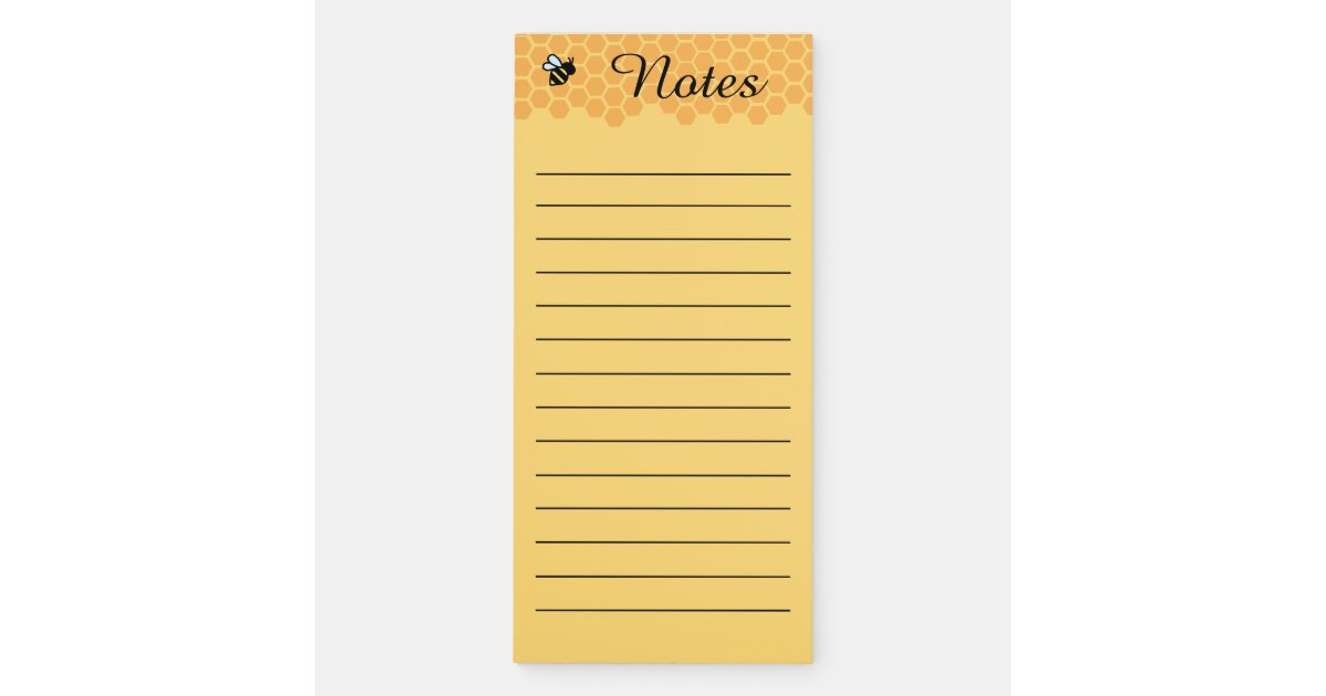 Honeycomb Bee Notepad | Zazzle