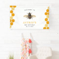 Honeycomb Bee Theme Birthday Party Welcome Banner | Zazzle