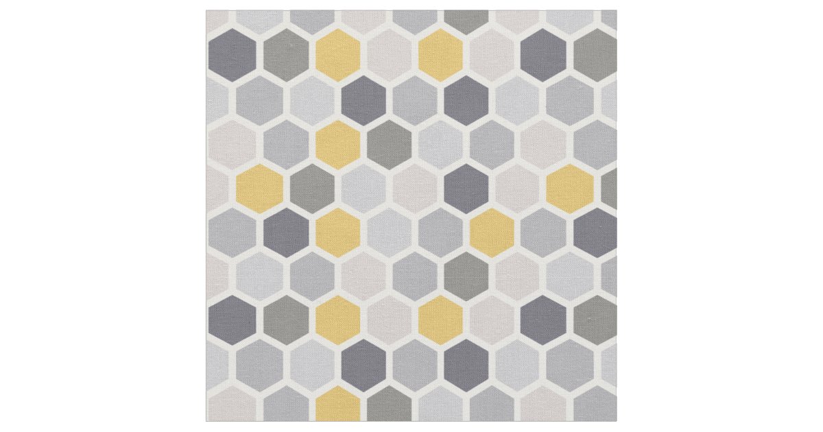Honeycomb Pattern Fabric | Zazzle