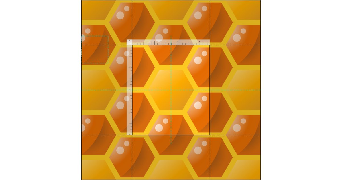 Honeycomb Pattern Fabric | Zazzle