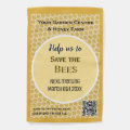 Honeycomb Personalized Outdoor Decor QR Code Garden Flag | Zazzle