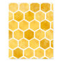 Honeycomb yellow bee art poster | Zazzle
