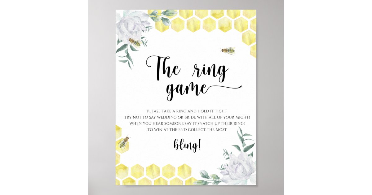 Honeycombs theme - The ring game Poster | Zazzle