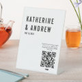 Honeymoon Fund Elegant Cash QR Code Wedding Sign | Zazzle