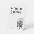 Honeymoon Fund Elegant Cash QR Code Wedding Sign | Zazzle