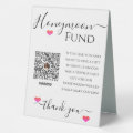 Honeymoon Fund Wedding Reception Venmo Code Sign | Zazzle