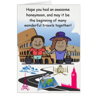 Honeymoon Welcome Back Custom Card | Zazzle