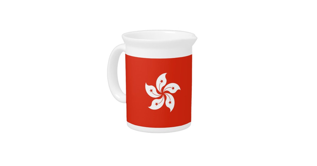 Hong Kong Flag Pitcher | Zazzle