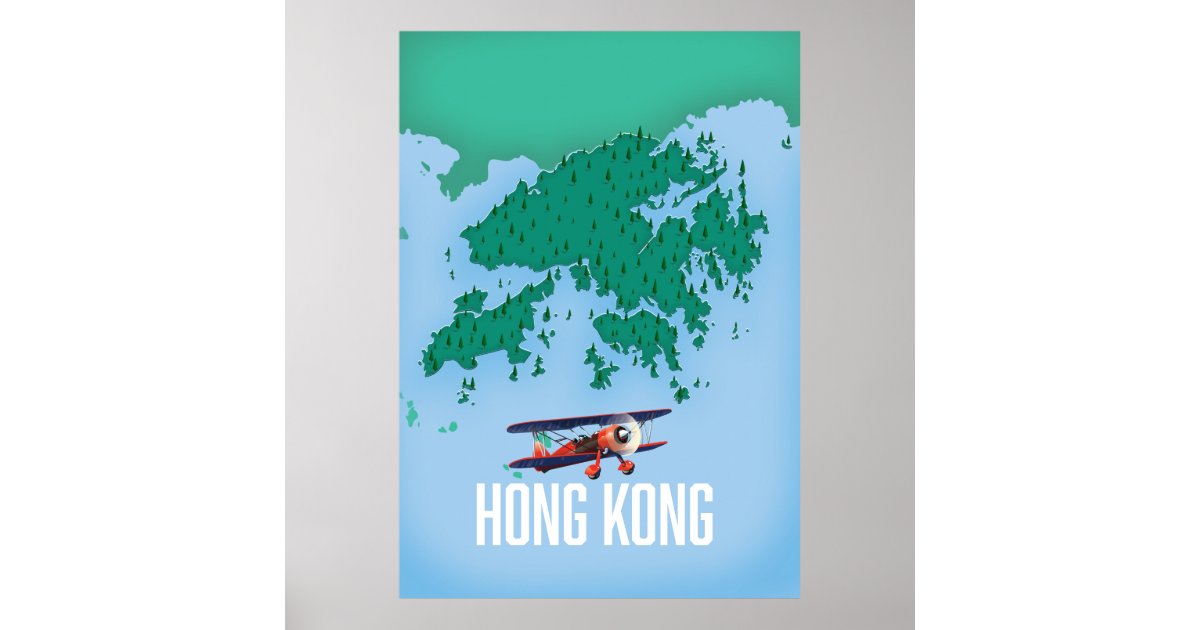 Hong Kong Map Poster | Zazzle