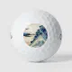 Honganji Temple Vista of Mt. Fuji Japanese Woodcut Golf Balls | Zazzle