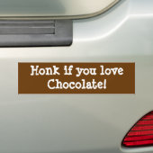 Honk Chocolate Bumper Sticker | Zazzle
