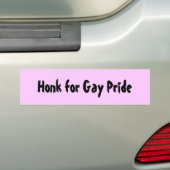 Honk for Gay Pride Bumper Sticker | Zazzle