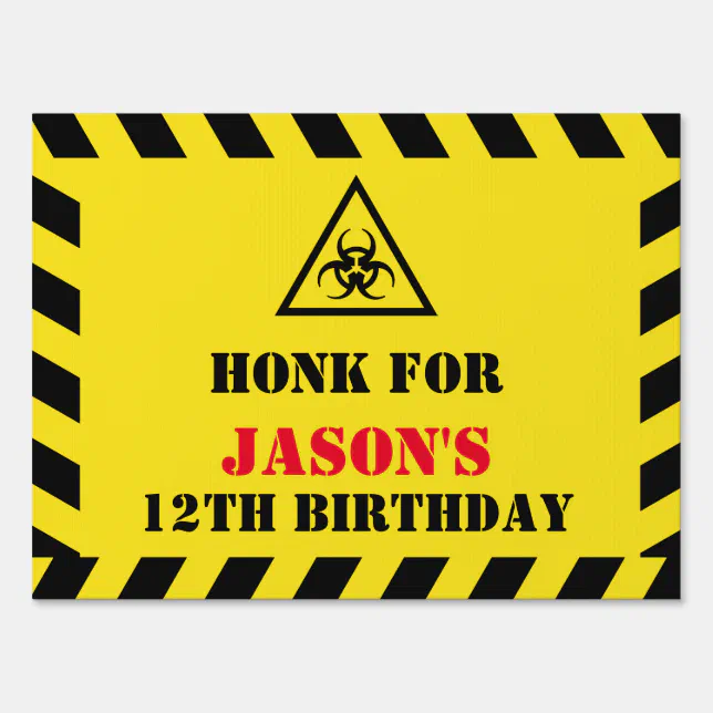 Honk for Quarantine Birthday PartyGarden Sign | Zazzle