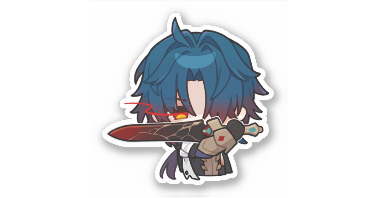 Honkai Star Rail Chibi Blade Sticker | Zazzle