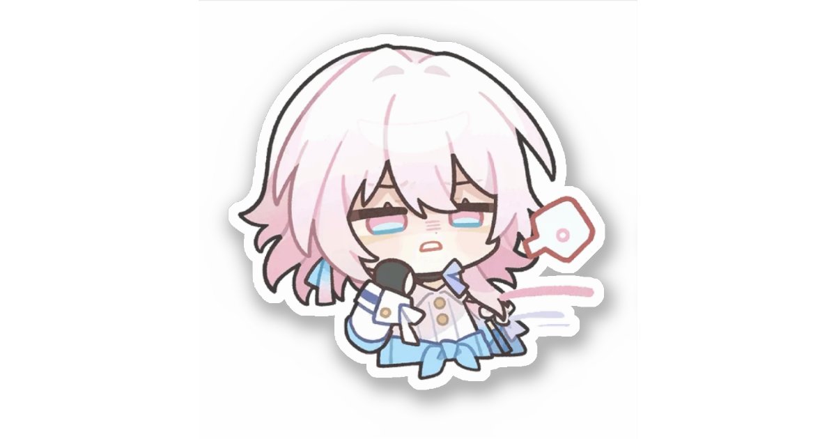 Honkai Star Rail Chibi March 7th Sticker | Zazzle