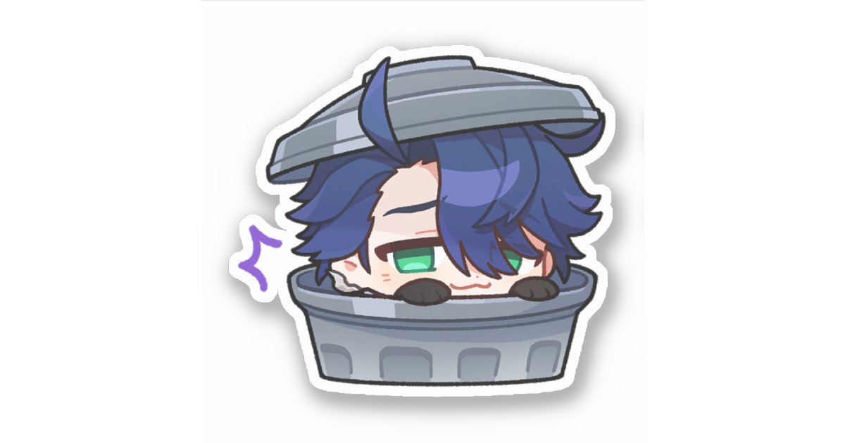 Honkai Star Rail Chibi Sampo Trash Sticker | Zazzle