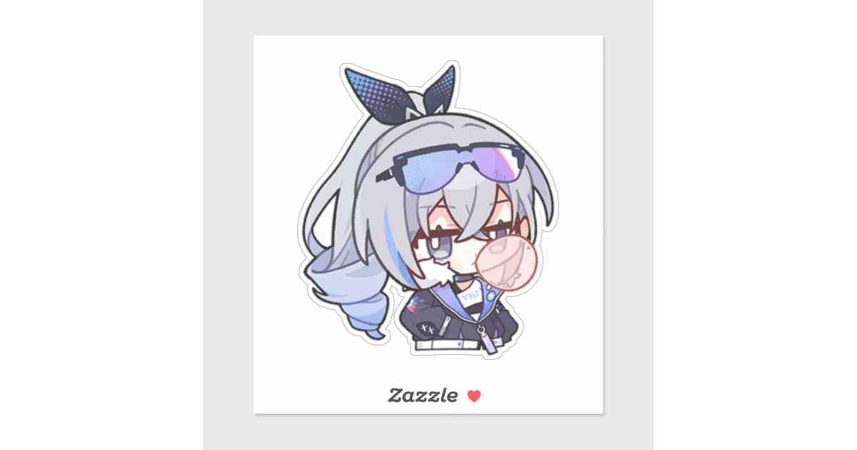 Honkai Star Rail Chibi Silver Wolf Sticker | Zazzle