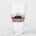 Honolulu Skyline Latitude and Longitude Pint Glass | Zazzle