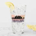 Honolulu Skyline Latitude and Longitude Pint Glass | Zazzle