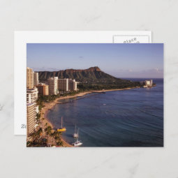 Honolulu Skyline Postcard | Zazzle