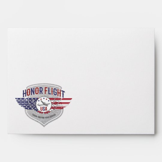 Honor Flight Envelope Thank You For Your Service | Zazzle.com