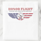 Honor Flight Stickers Thank You For Your Service | Zazzle