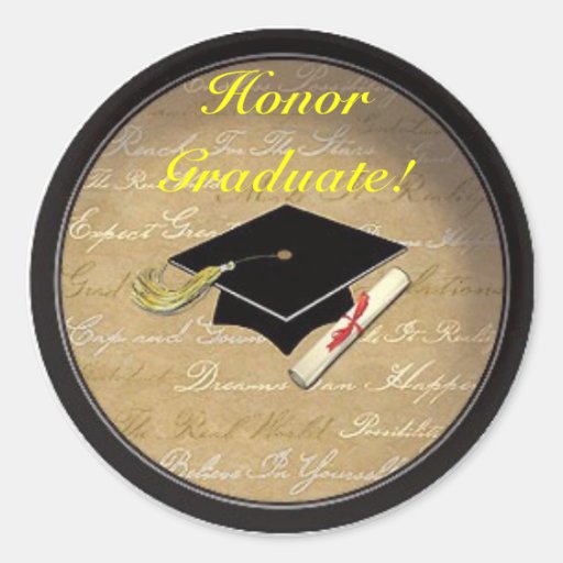 Where To Put Honors Sticker On College Diploma at Charles Macias blog