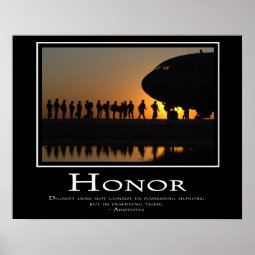 Honor Poster | Zazzle