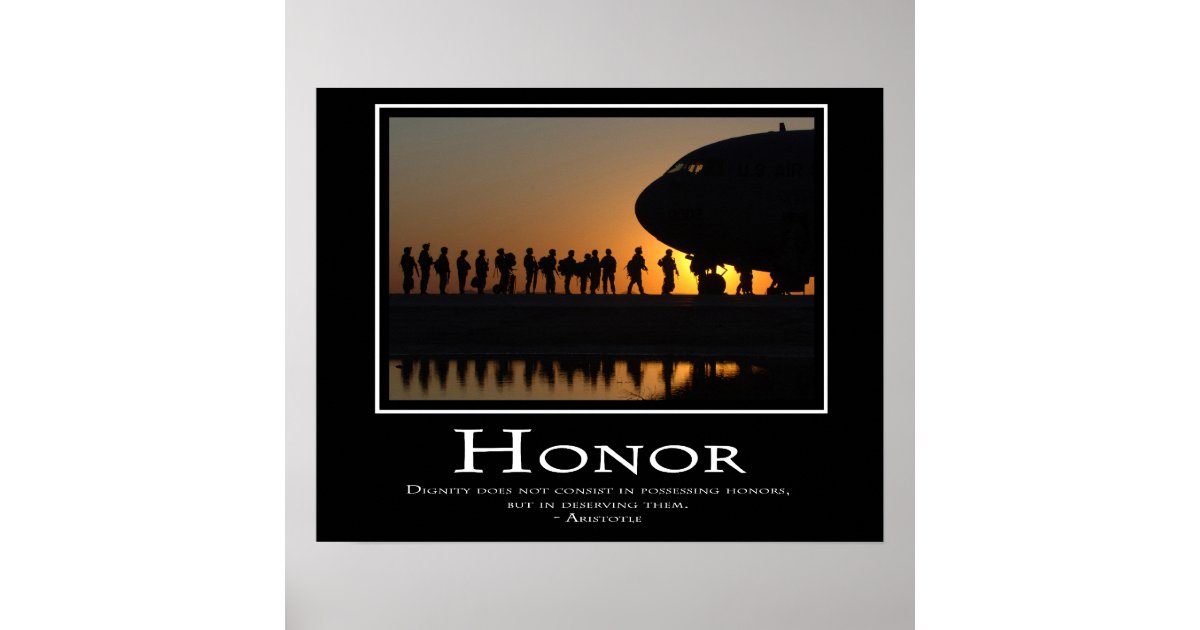 Honor Poster | Zazzle