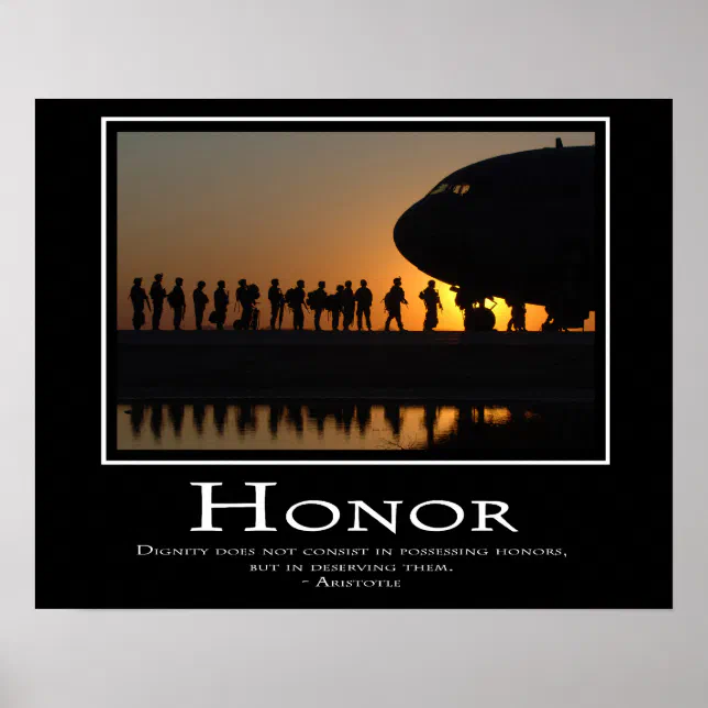 Honor Poster | Zazzle