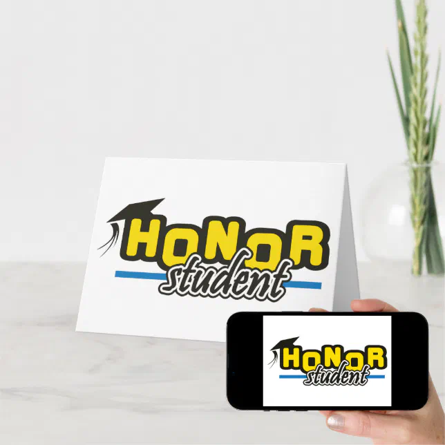 Honor Student Card | Zazzle