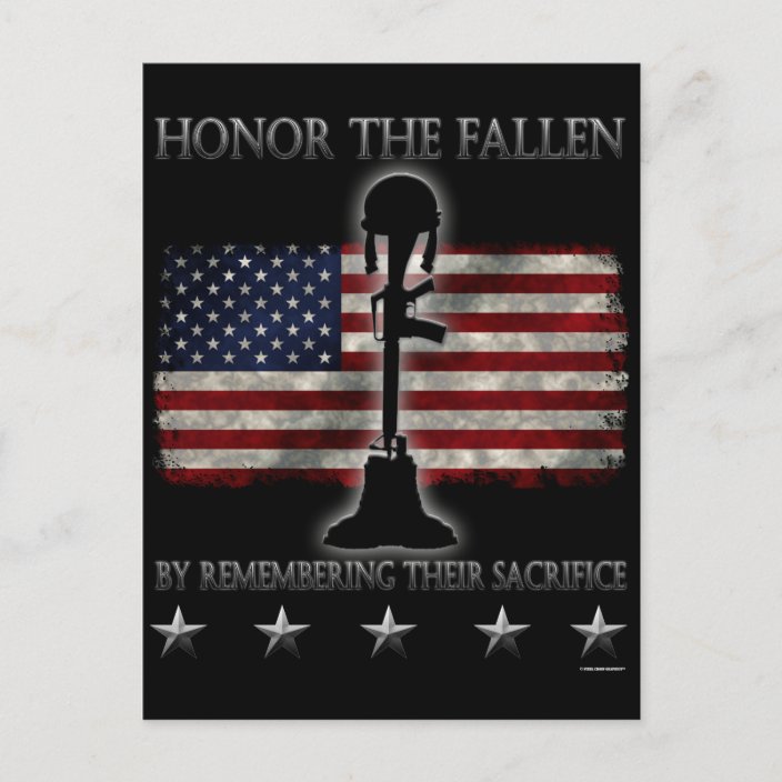 Honor The Fallen Postcard | Zazzle.com