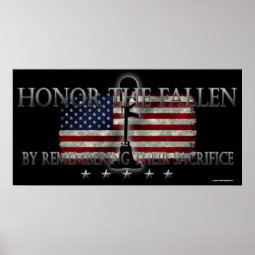 Honor The Fallen Poster | Zazzle