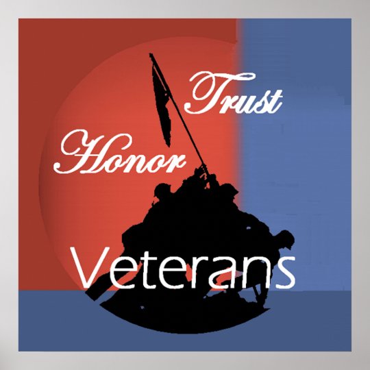 Honor Veterans POSTERS Print | Zazzle.com
