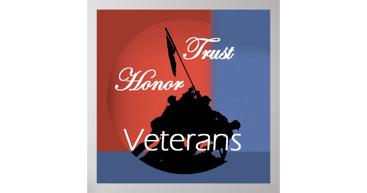 Honor Veterans POSTERS Print | Zazzle.com
